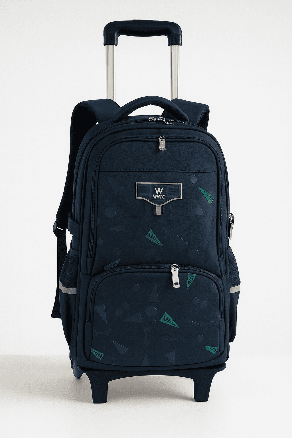 Wadan 18.50-inch 6-Wheels Rolling Stylish School Backpack, Shoulder ...