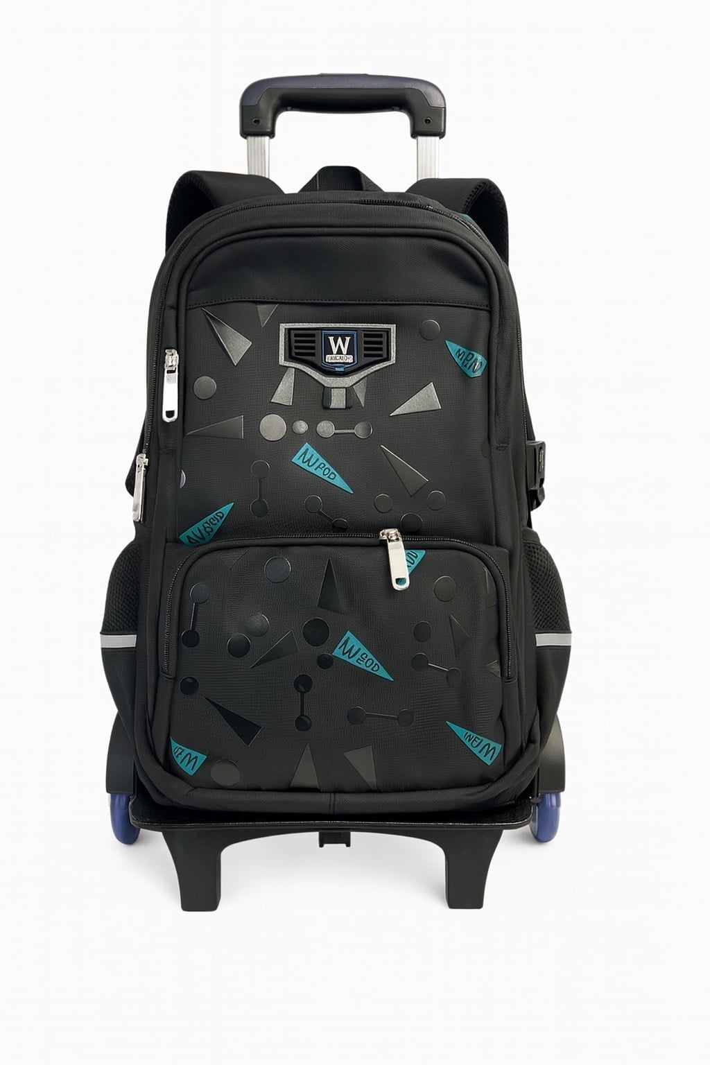 Wadan 18.50-inch 6-Wheels Rolling Stylish School Backpack, Shoulder ...