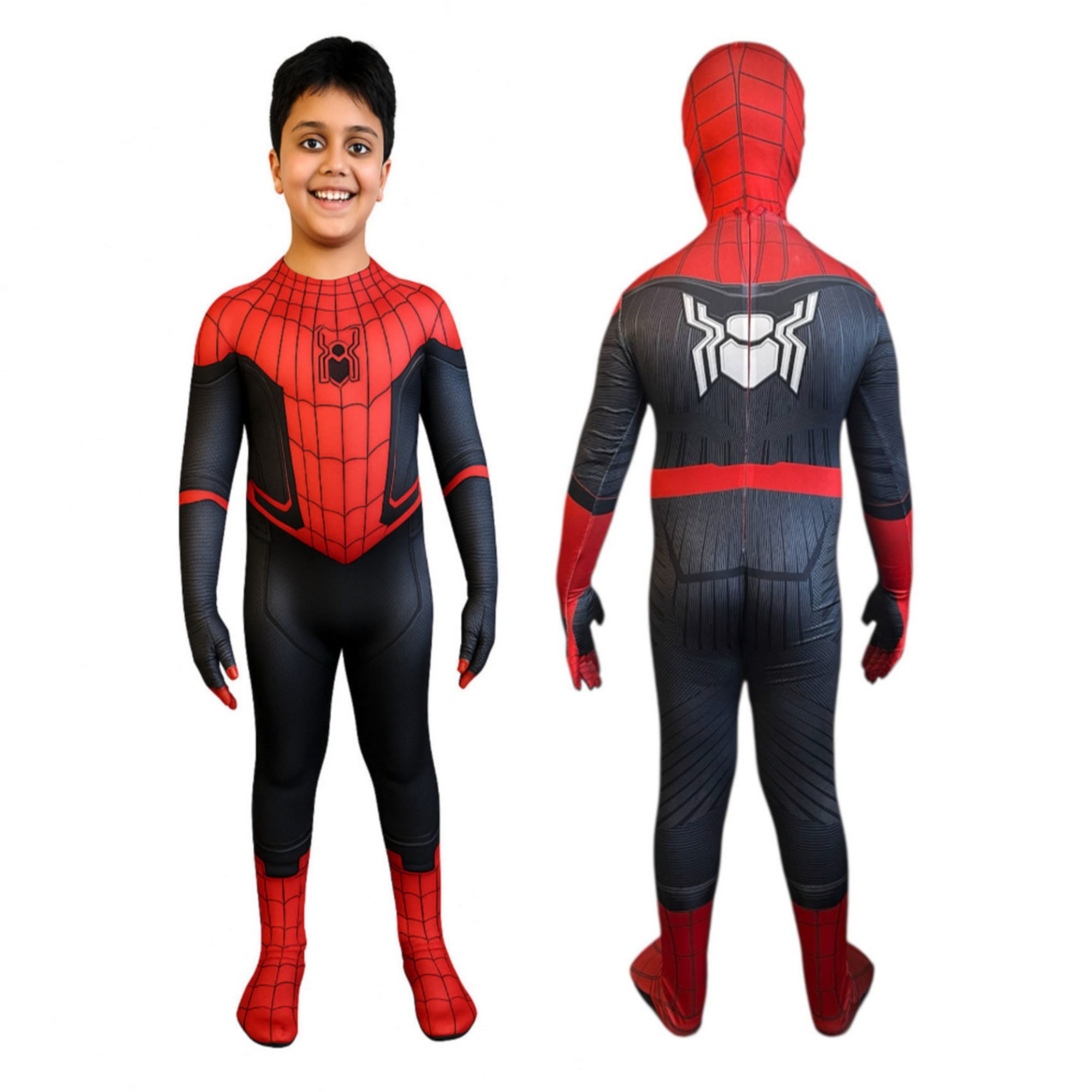 Wadan Boys Spider-man Costume – 3D Cosplay Jumpsuit for Halloween ...