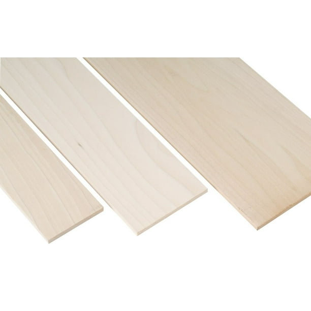 Waddell 1/4 In. x 6 In. x 4 Ft. Poplar Wood Board - Walmart Business ...