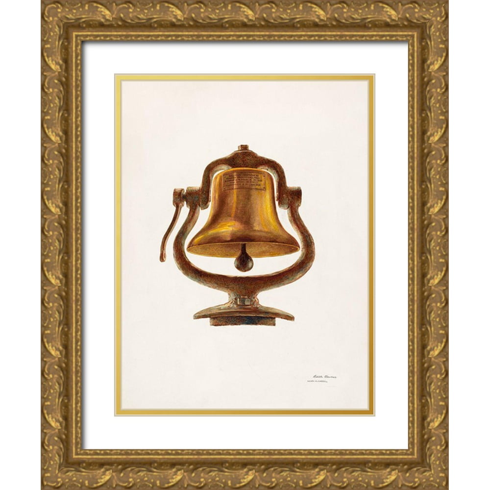 Waddell, Harry Mann 15x18 Gold Ornate Wood Framed with Double Matting ...