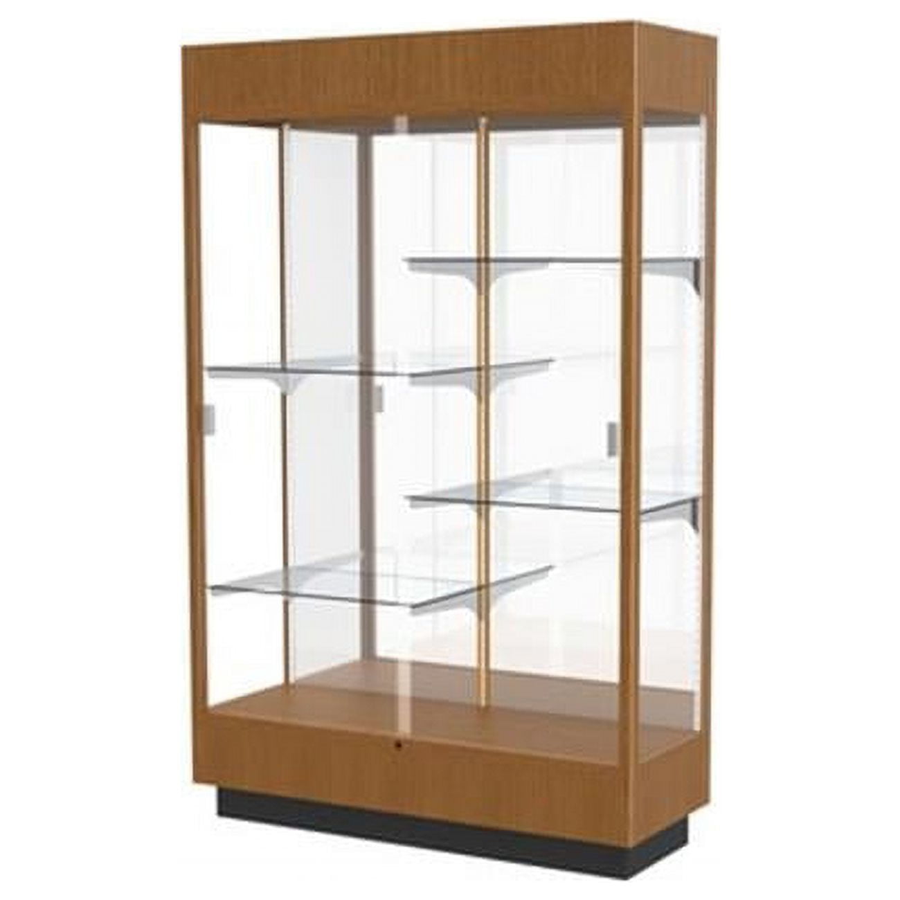 Waddell Heritage Series Floor Display Case with Lighted Cornice ...