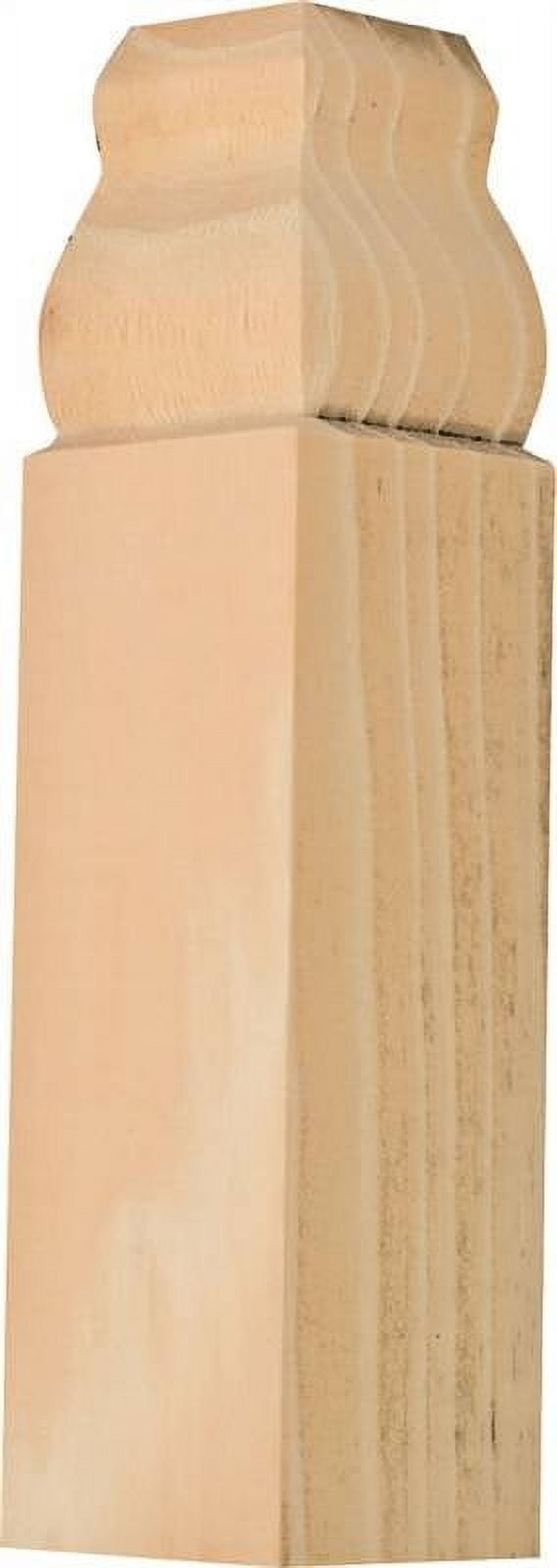 Waddell IBTB52 Trim Block Moulding, 6-1/2 in L, 1-1/8 in W, 1-1/8 in ...
