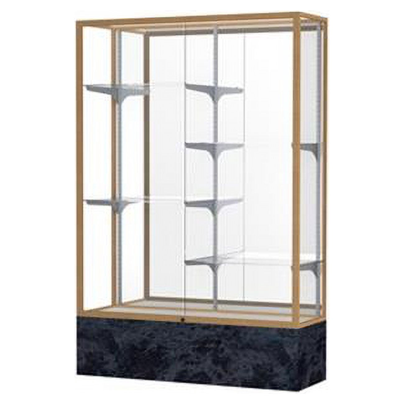 Waddell 571MB-GD-SS Monarch 48 x 72 x 16 in. Silver Swirl Base Lighted ...