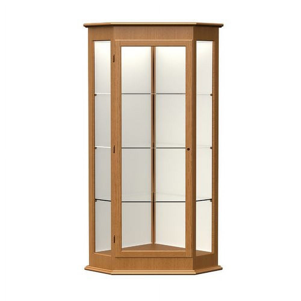 Waddell Varsity Series Corner Display Case with 1 Hinged Door - Walmart.com