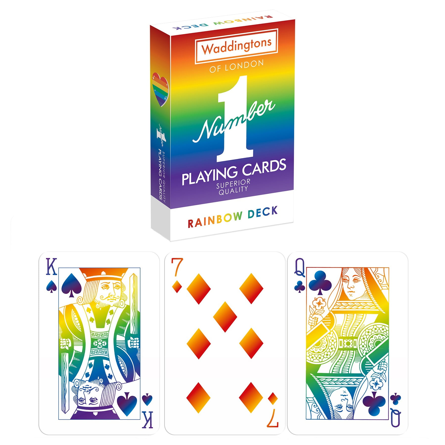 Waddingtons No 1 Rainbow Playing Cards NEW! - Walmart.com