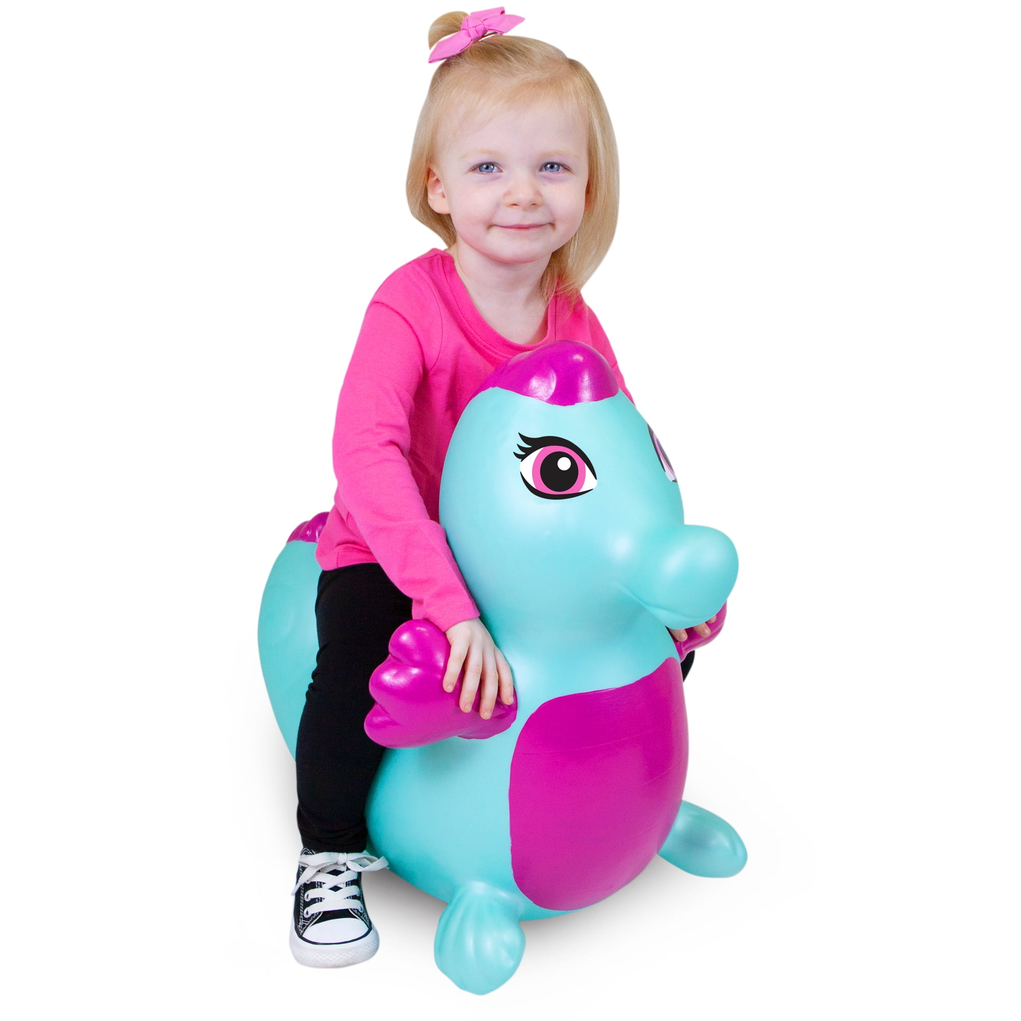 Waddle Seahorse Inflatable Bouncer Ride on Toy - Walmart.com