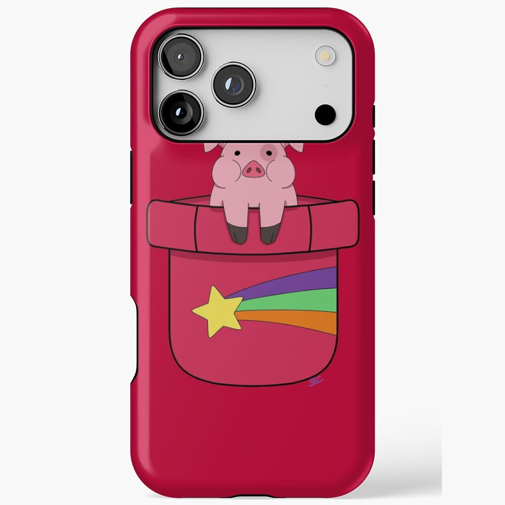 Waddles Is a Star Cute Cartoon Pig Phone Case for iPhone 11 through 17 ...
