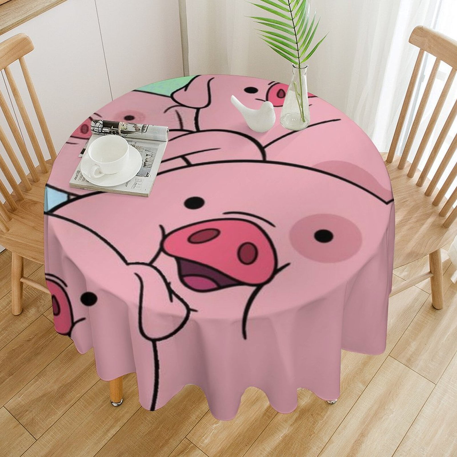 Waddles Tablecloth Anime for Dining Table Picnic Gift 50x50in Waddles ...
