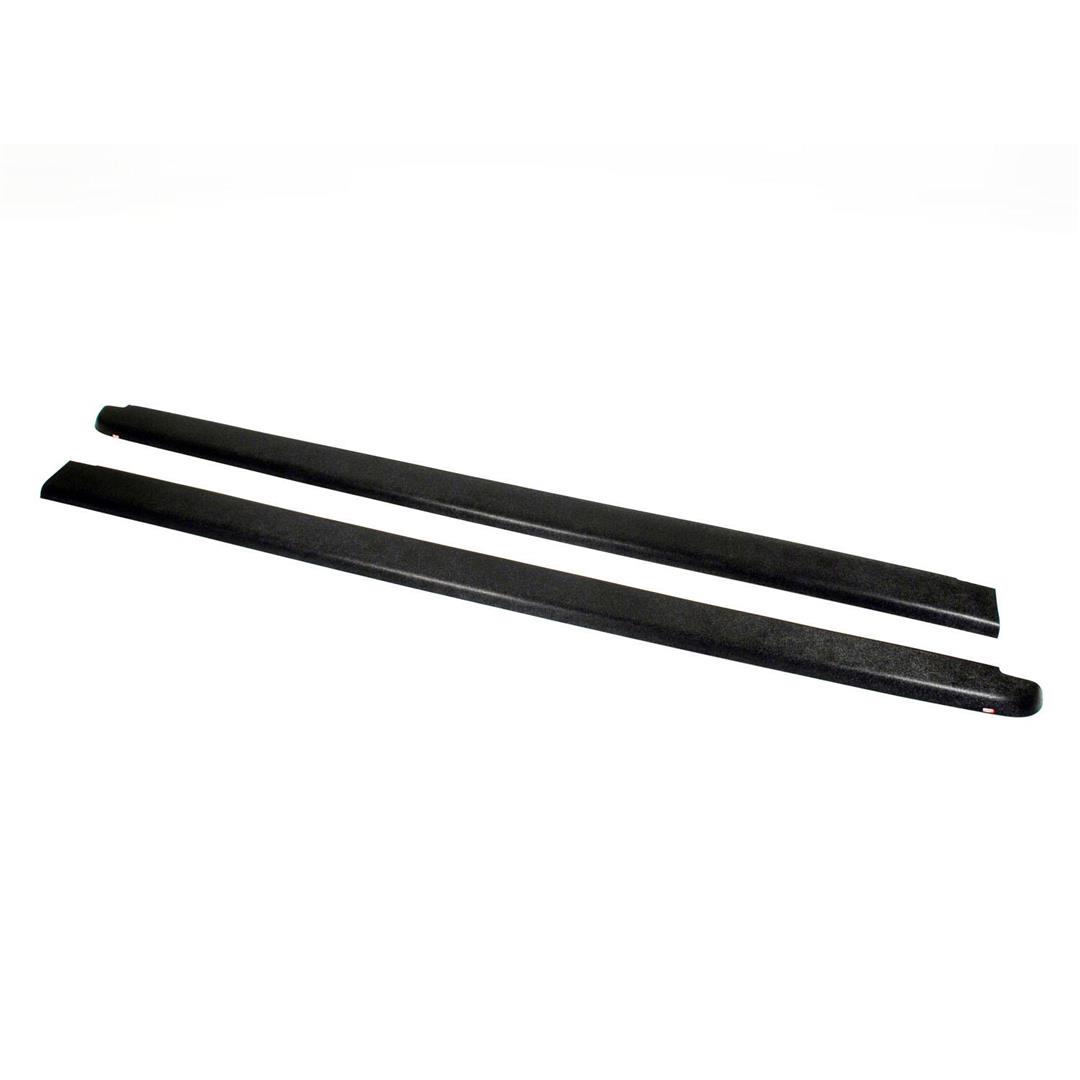 Wade 72-50101 Truck Bed Rail Caps Black Smooth Finish without Stake ...