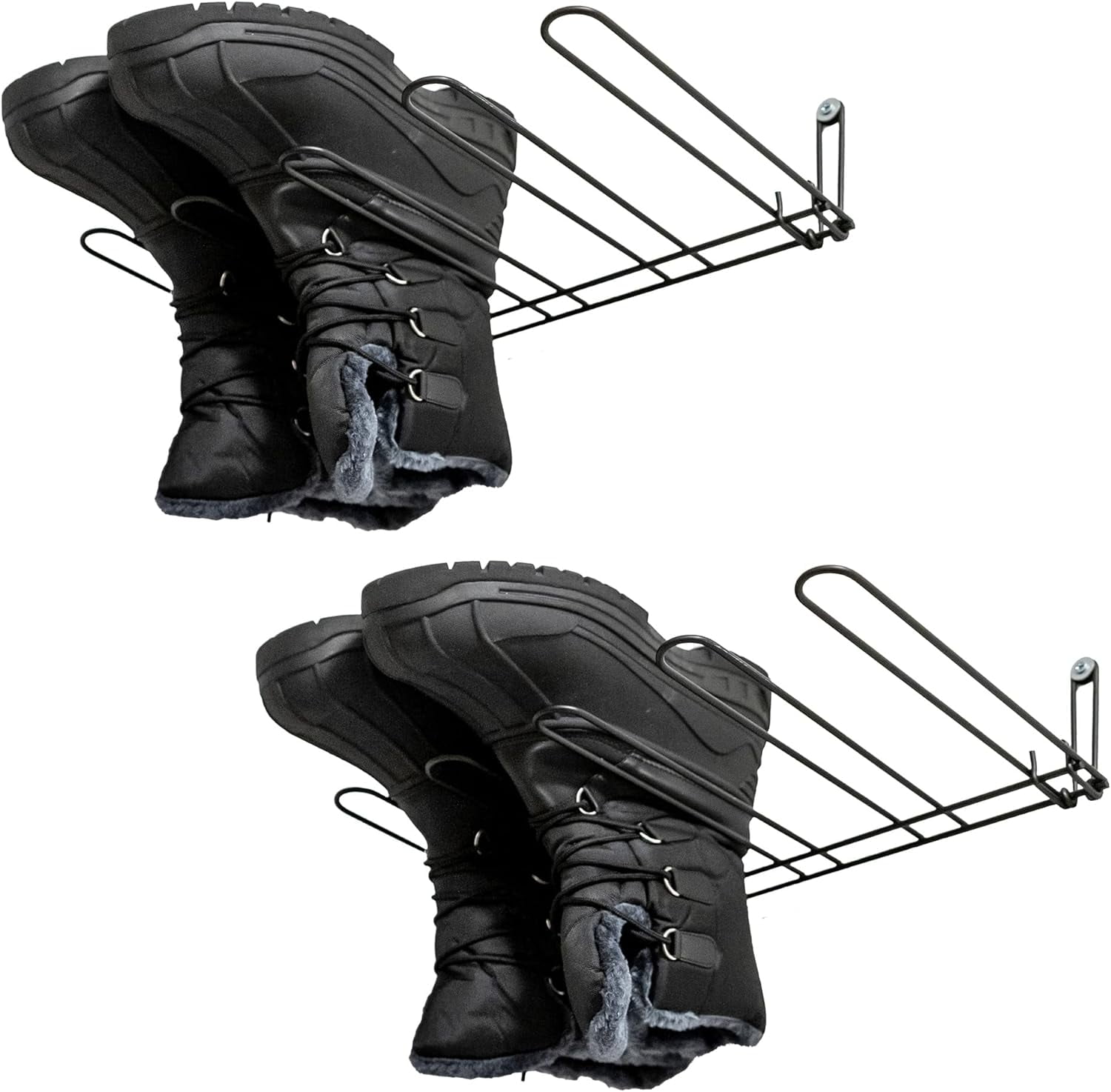 Wader Hangers - 4 Pair Hanging Boot Rack - Great for Work Boots, Cowboy ...