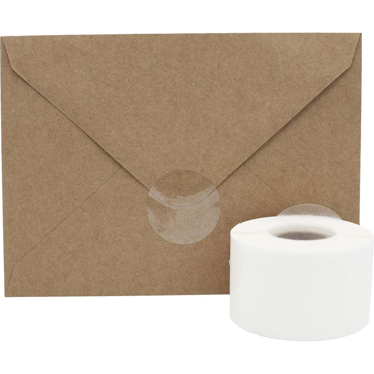 Wafer Seals Clear Transparent Circle Dot Stickers | 1.5" Inches Round ...