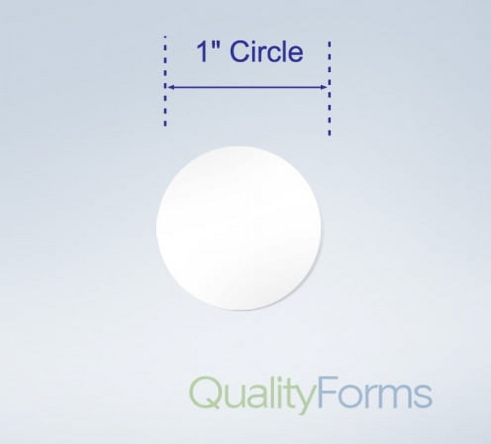 Wafer Tab Seals, 1" Round, Translucent, - Walmart.com