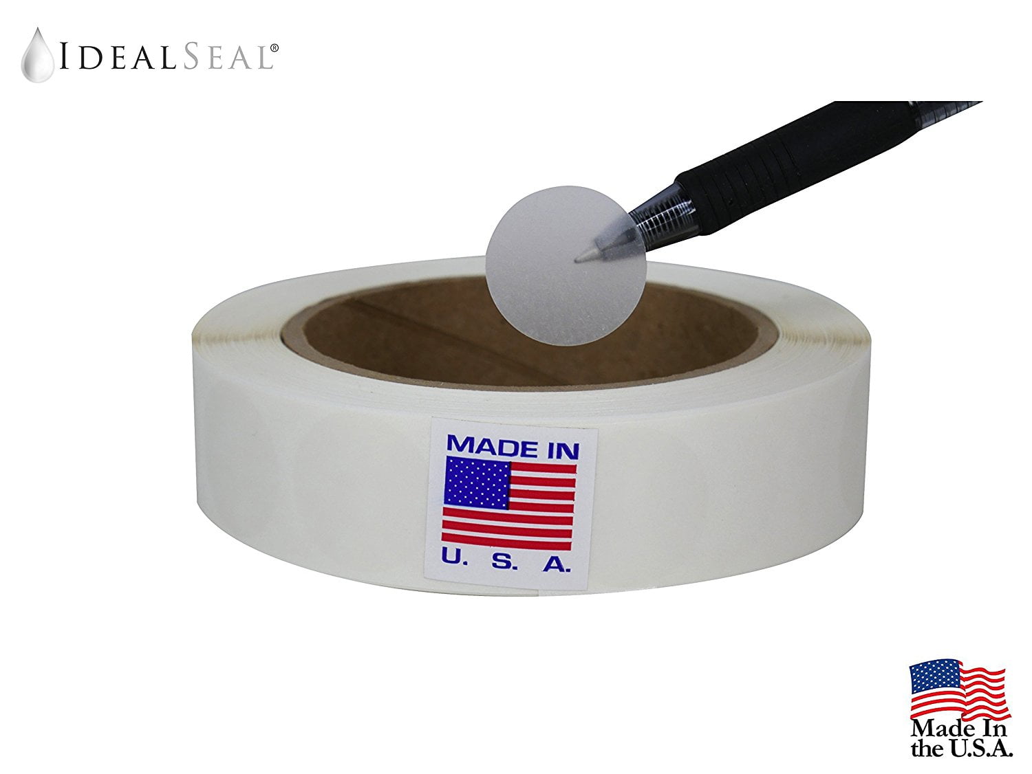 Wafer Tab Seals, 1 inch Diameter, Translucent, Great to seal Folded ...