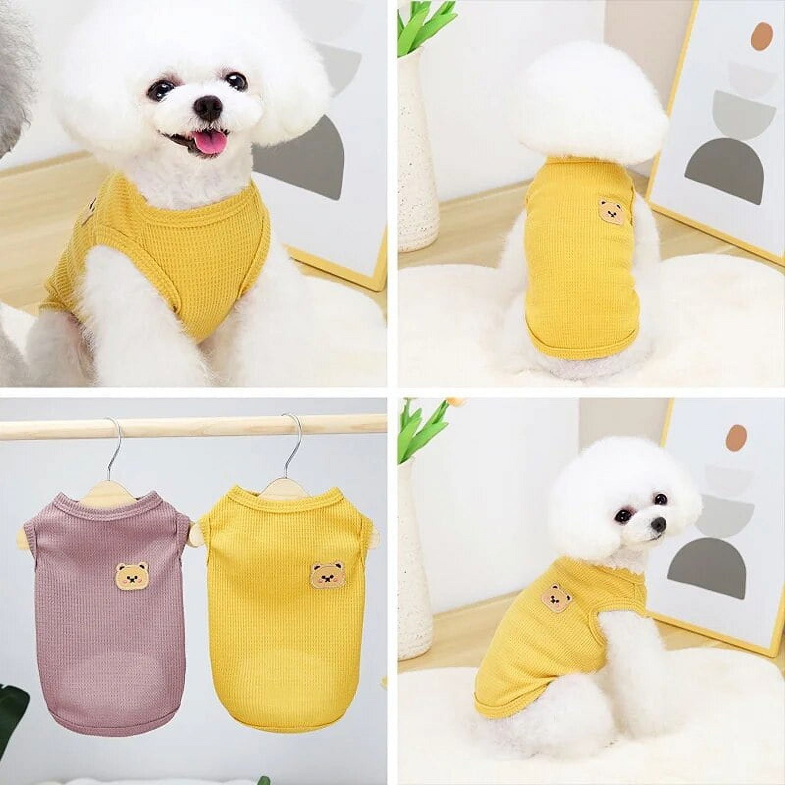 Waffle Bear Pet Dogs Clothes for Boy Female Puppy Shitzu Clothing Terno ...