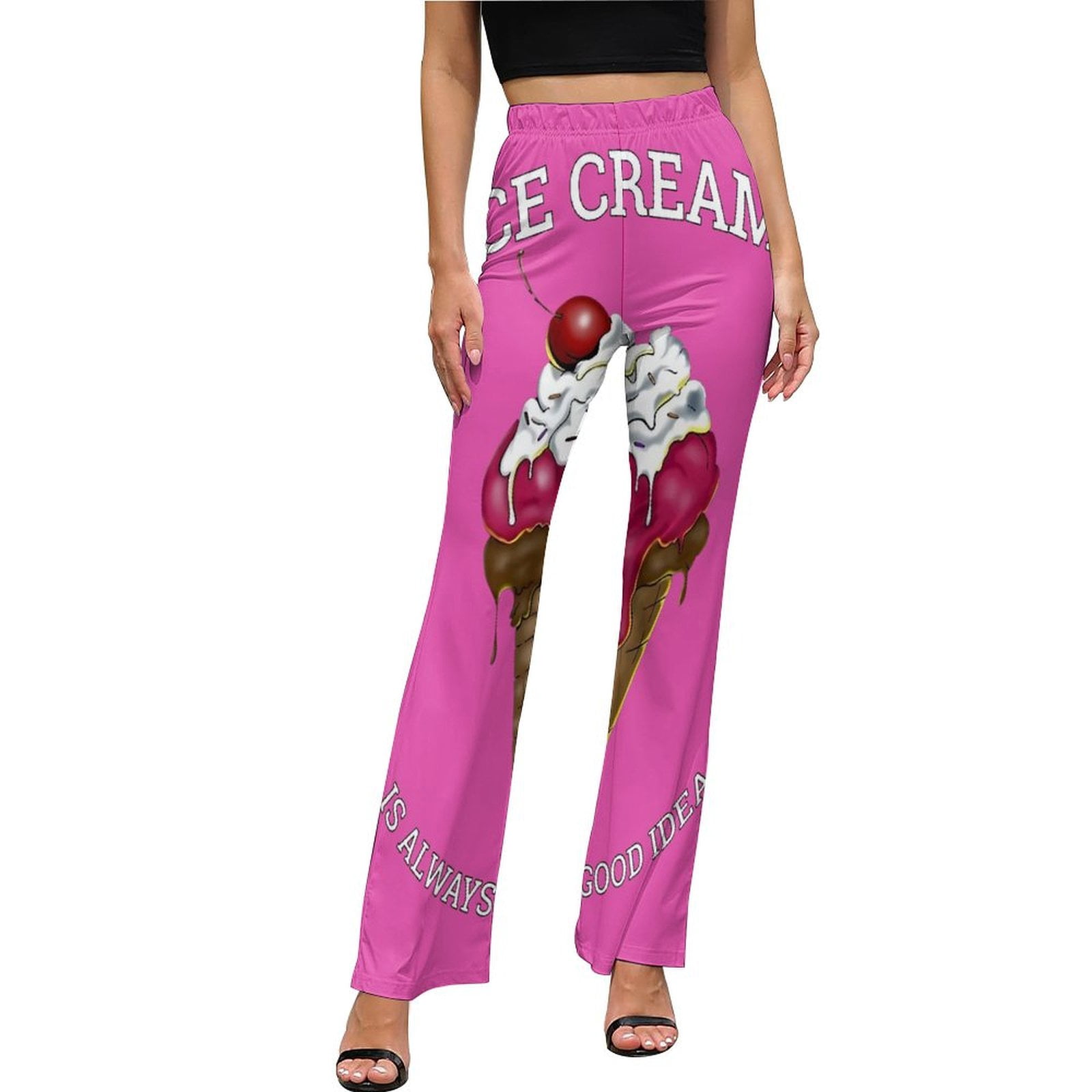 Waffle Cone Ice Cream Is Always A Good Idea High Waisted Casual Flared ...