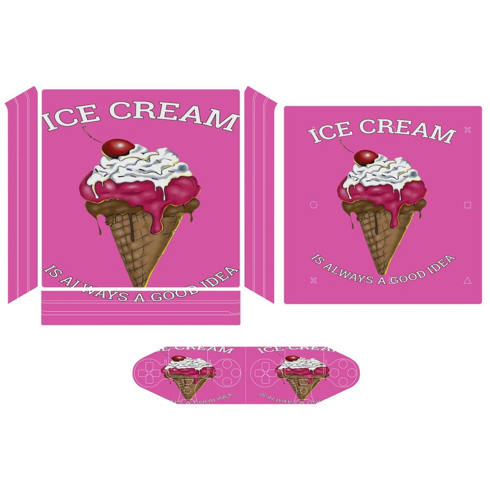 Waffle Cone Ice Cream Is Always A Good Idea PS4/PS4 Pro/PS4 Slim Skin ...