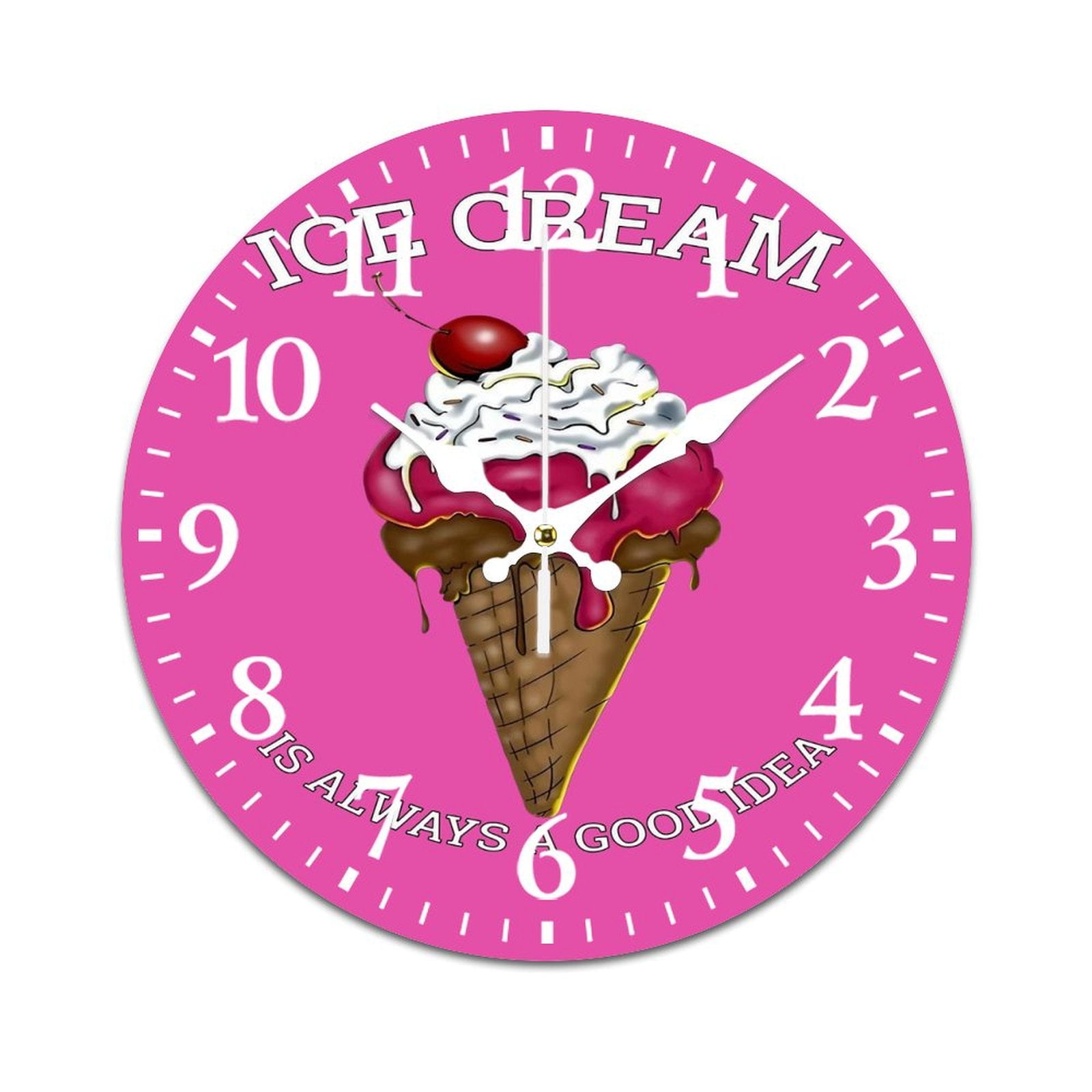 Waffle Cone Ice Cream Is Always A Good Idea Wall Clock Modern Design ...