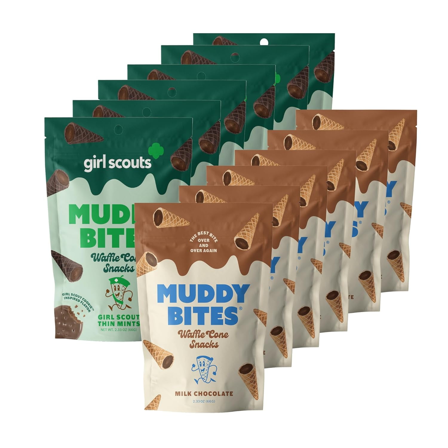 Waffle Cone Snacks Bite Sized Filled Waffle Cone Bites for Snack or ...