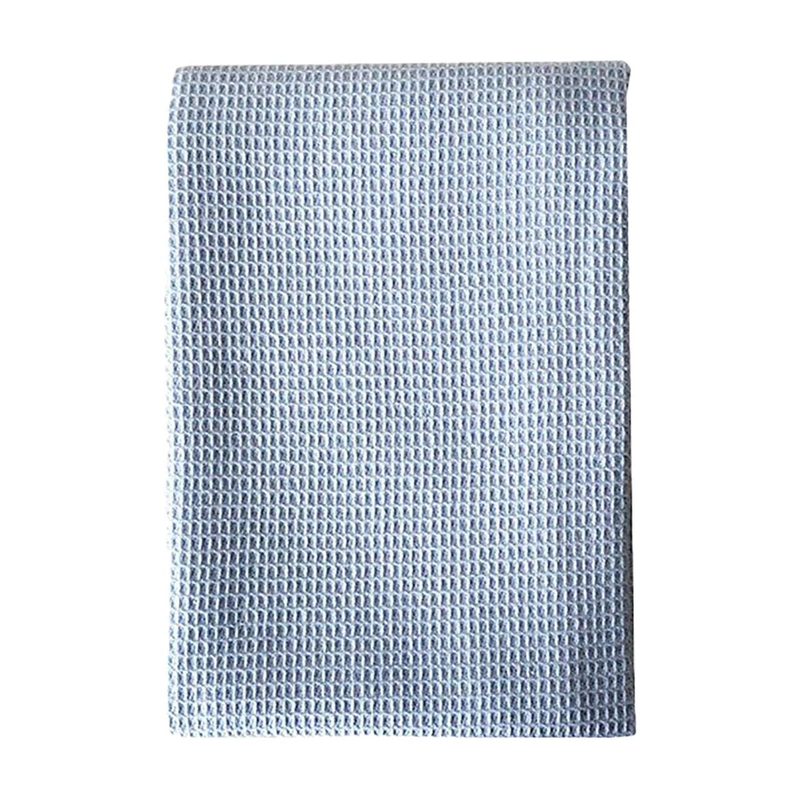 Waffle Dish Towel Light Blue, Green Kitchen Dish Towels Cotton Cloth, J ...