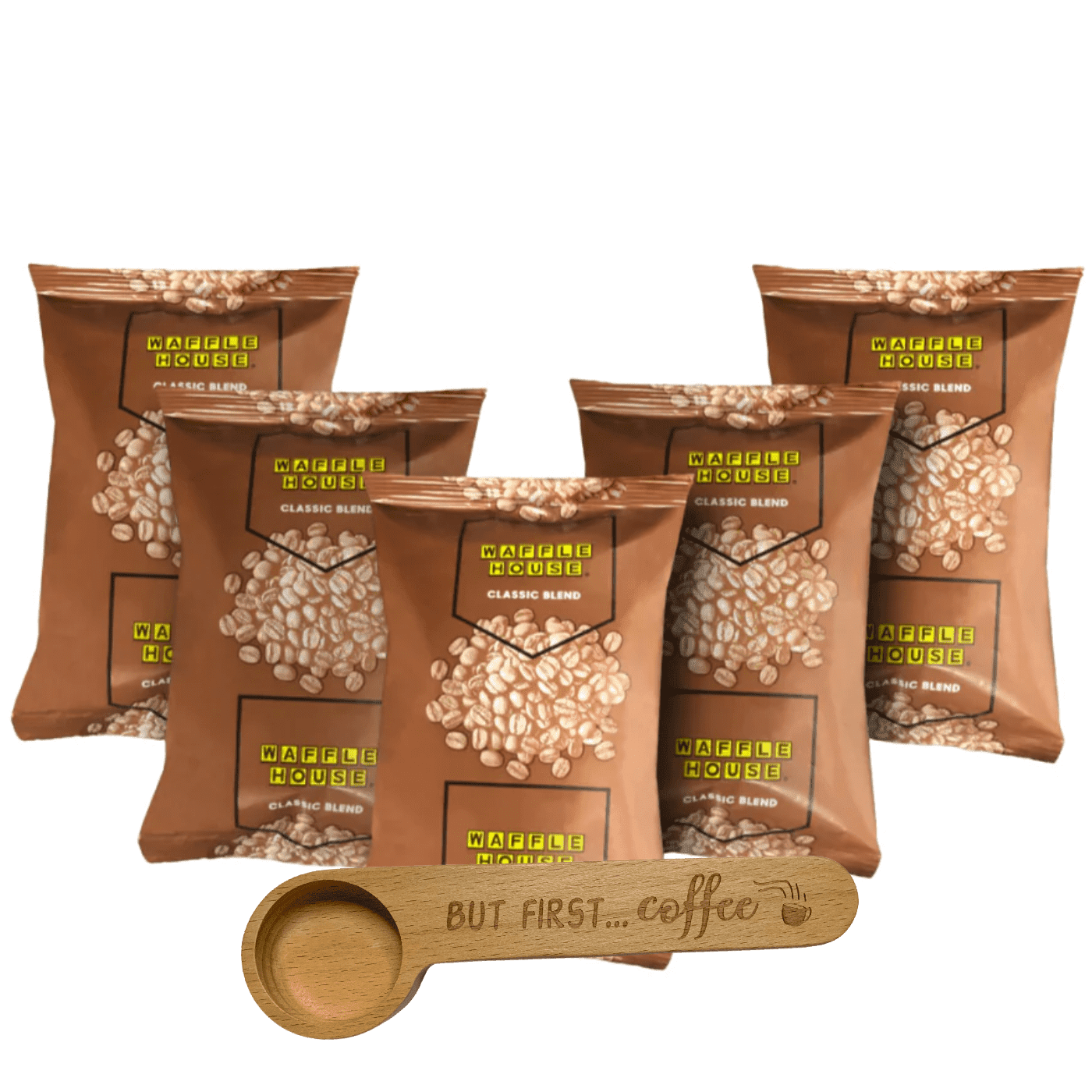 Waffle House Coffee Ground Classic Blend Bundle with Wooden Coffee ...