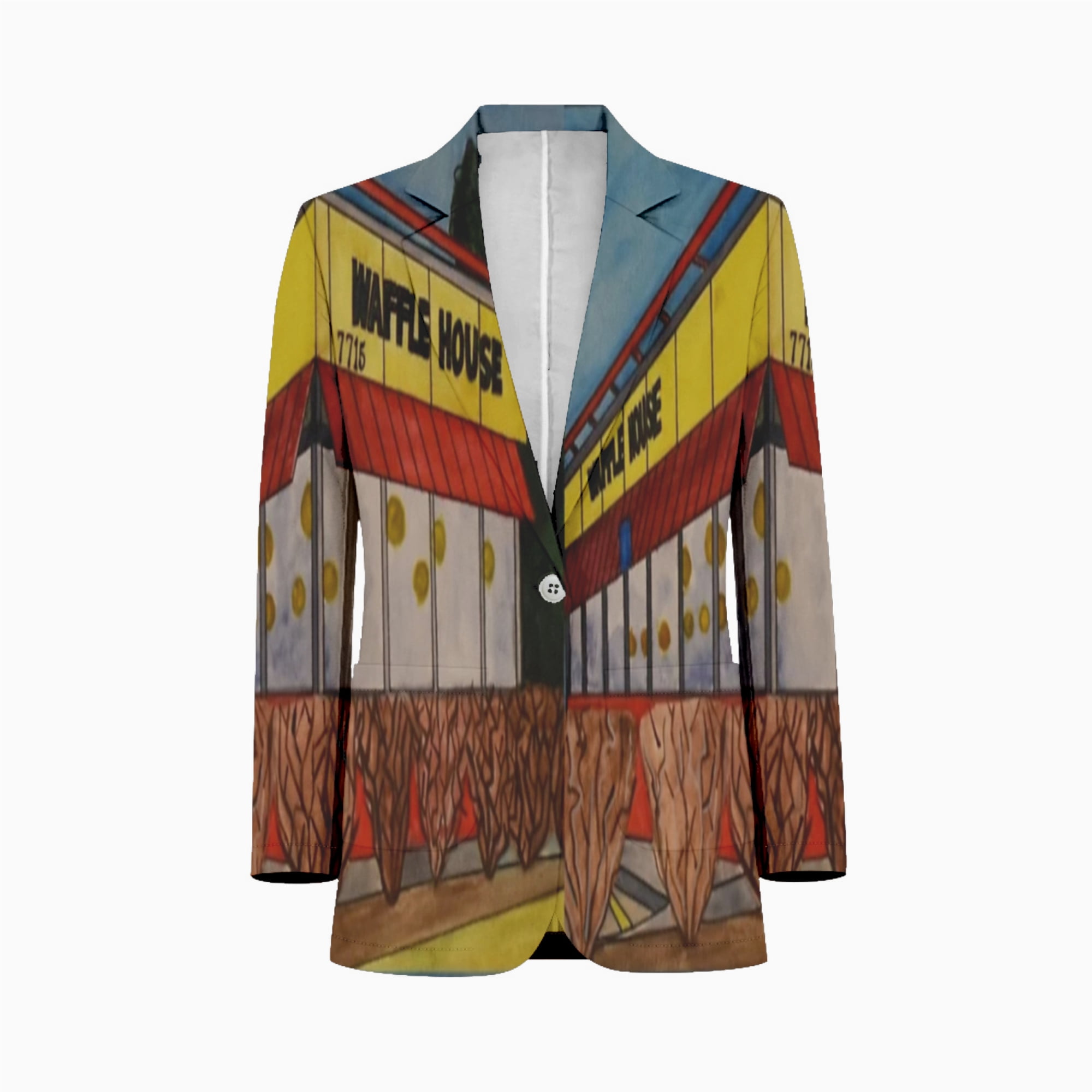 Waffle House Mens Suits Shawl Collar Slim Fit Suit Mens Groom Jacket ...