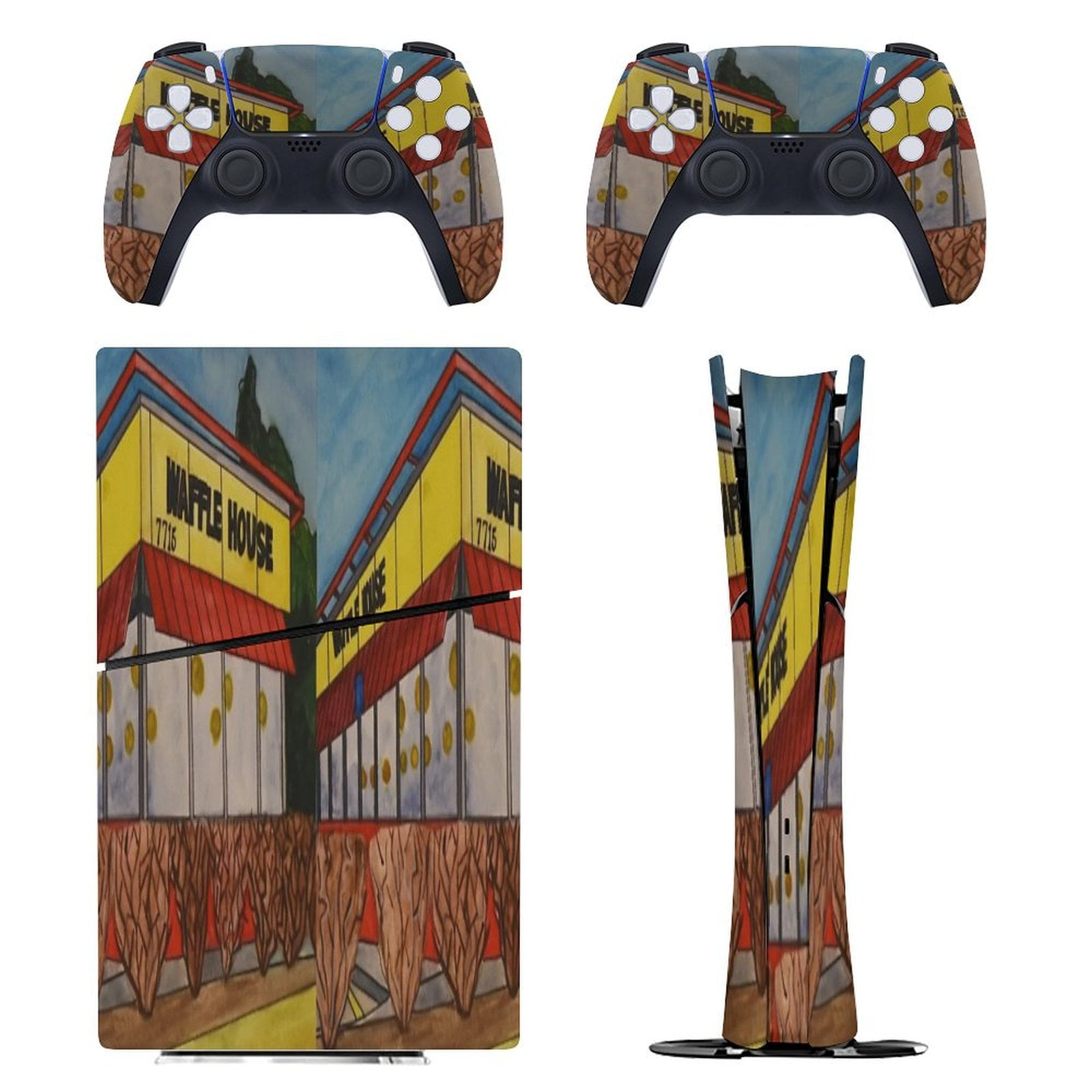 Waffle House PS5/PS5 Pro/PS5 Slim Digital Disc Skin Sticker For Console ...