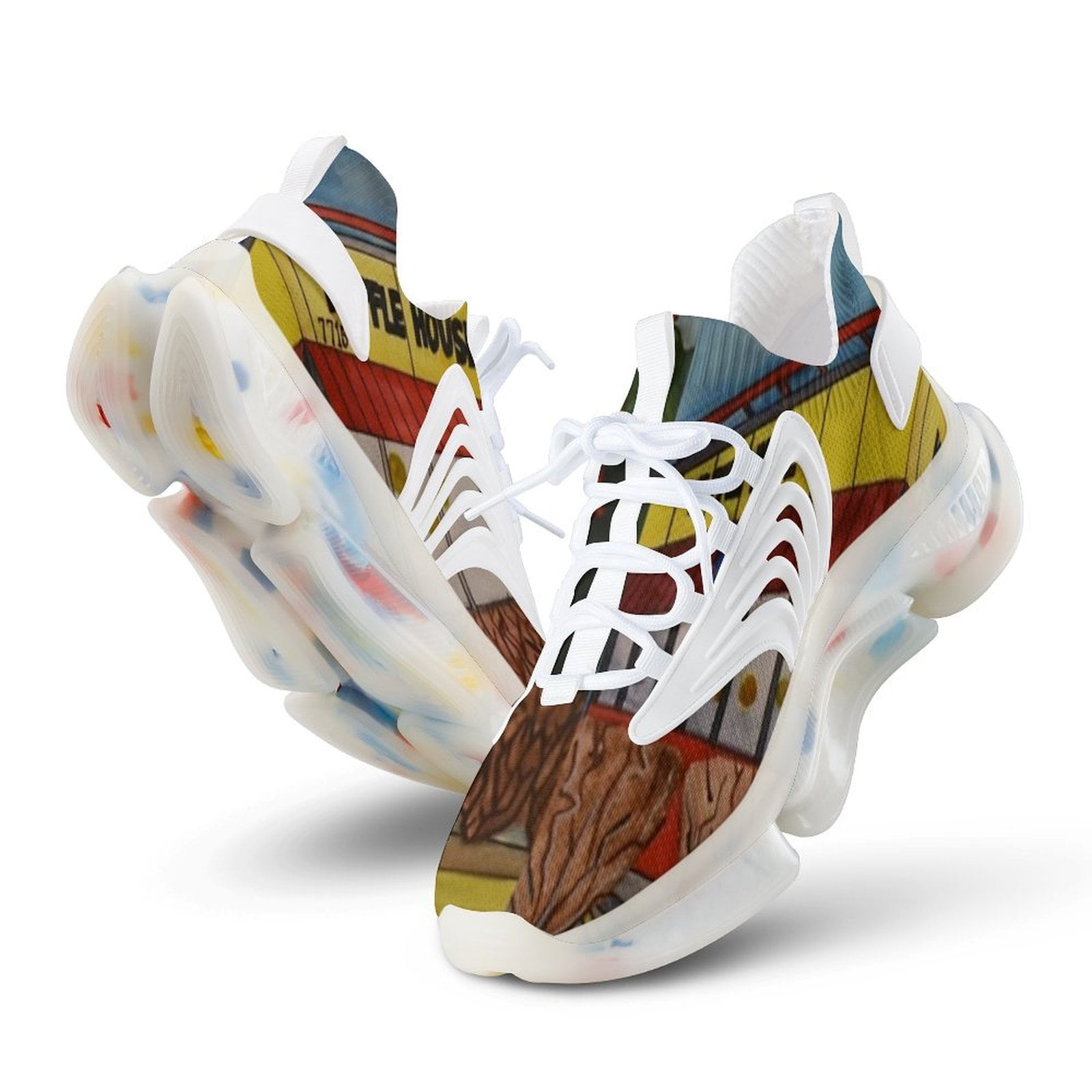 Waffle House Walking Shoes for Men Woman Lightweight Tennis Fashion ...