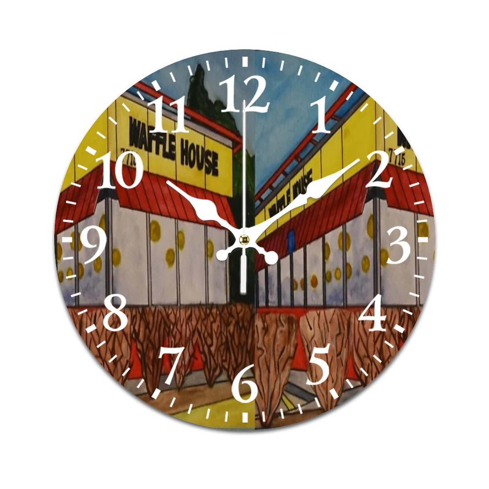 Waffle House Wall Clock Modern Design Clocks Wall Hanging Home Office ...