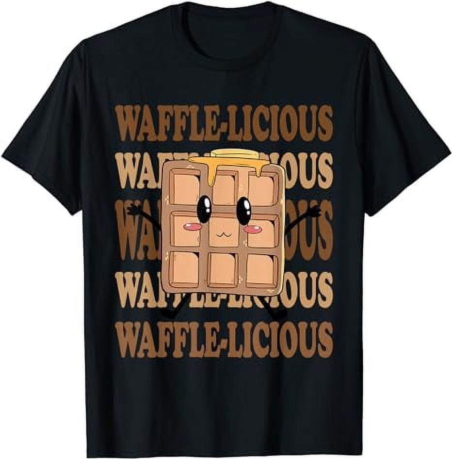 Waffle-Licious Funny Saying Syrup Waffle Chef T-Shirt - Walmart.com