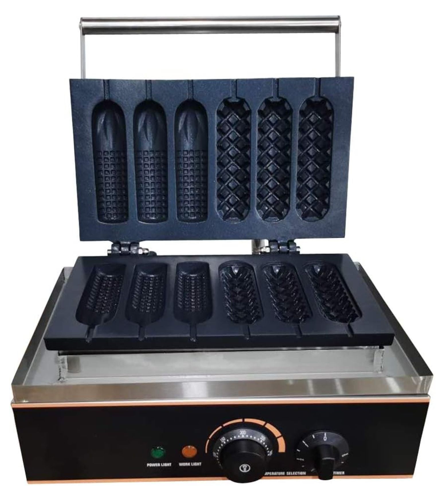 Waffle Machine Hot Dog Maker 6pcs Hot Dog Sausage Maker 110v Stainless ...