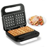 Compact 2-Slice Non-Stick Waffle Maker with Indicator Lights, Cool ...