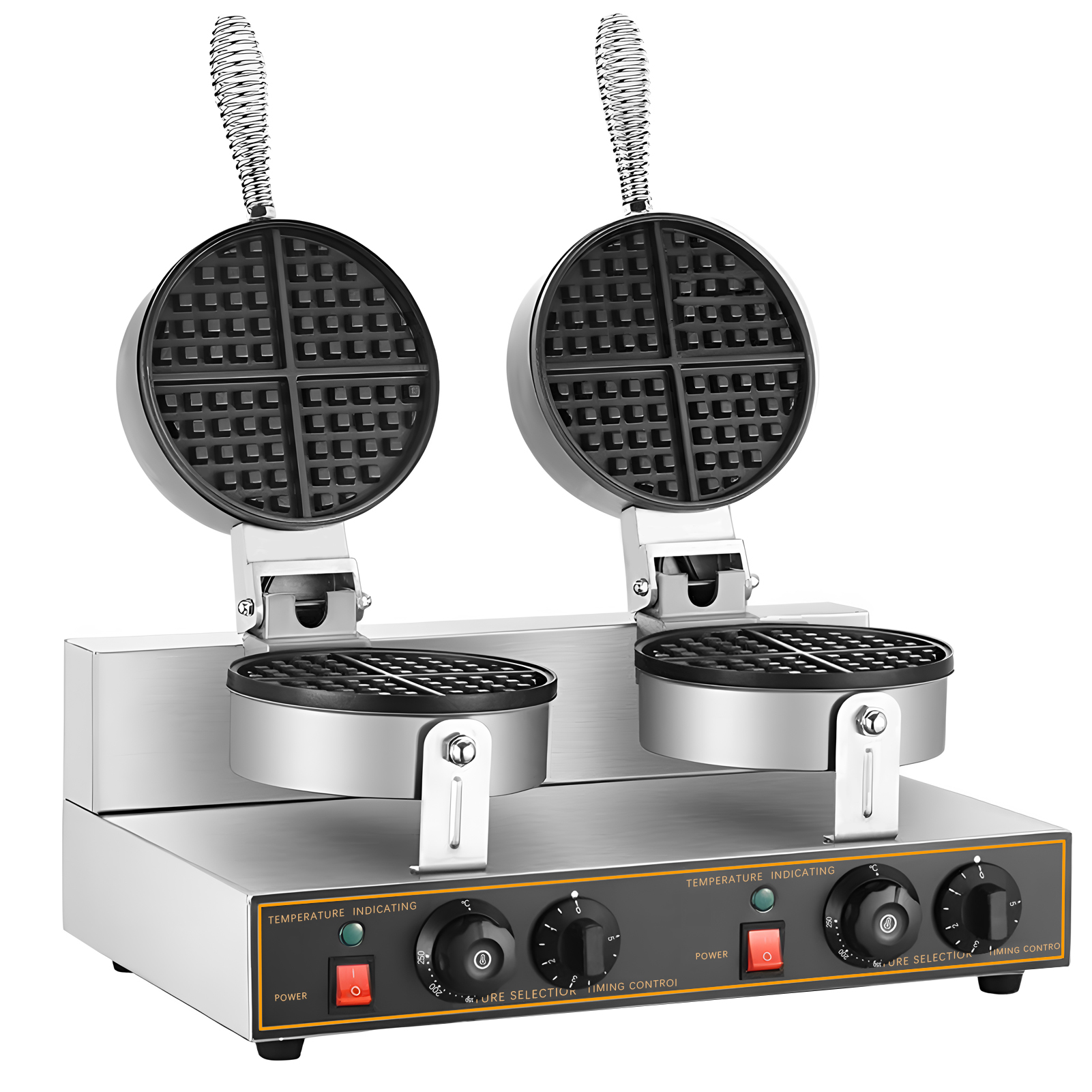 Waffle Maker | Electric Round Waffle Iron Machine | Adjustable ...