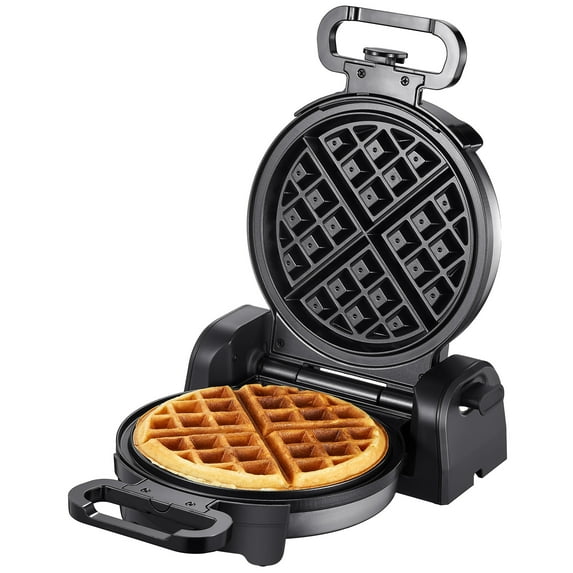 Yabano Rotating Belgian Waffle Maker, Easy Clean, Compact Waffle Iron ...
