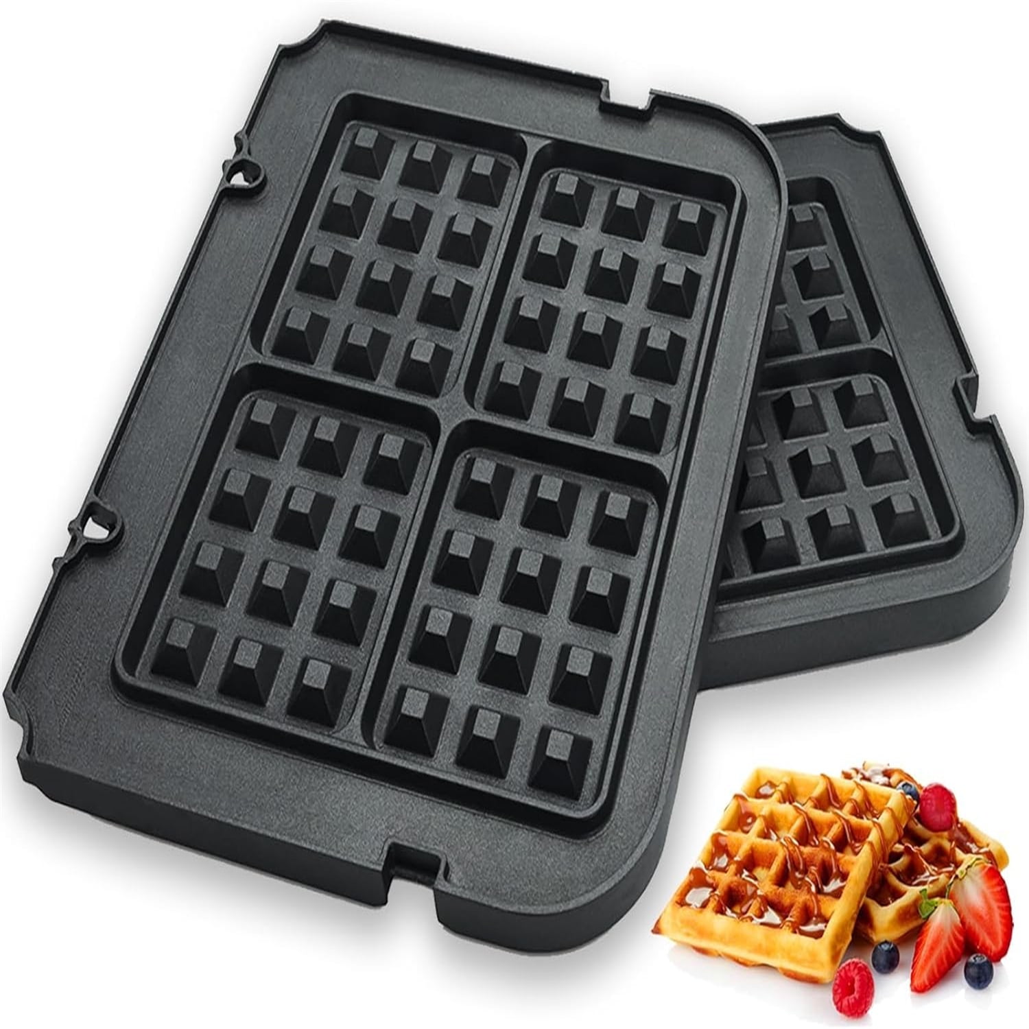 Waffle Plates for Cuisinart Griddler GR-4N, GR-5B, GR-6 and GRID-8N ...