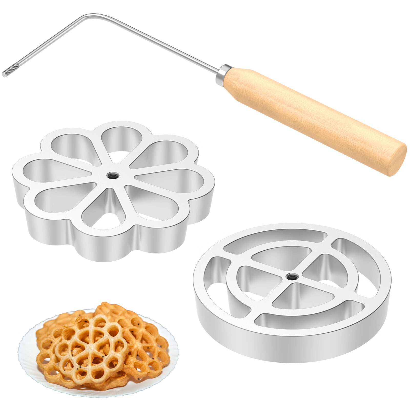Waffle Rosettes Molds Aluminium Rosette Maker Rosettes Cookie Molds ...