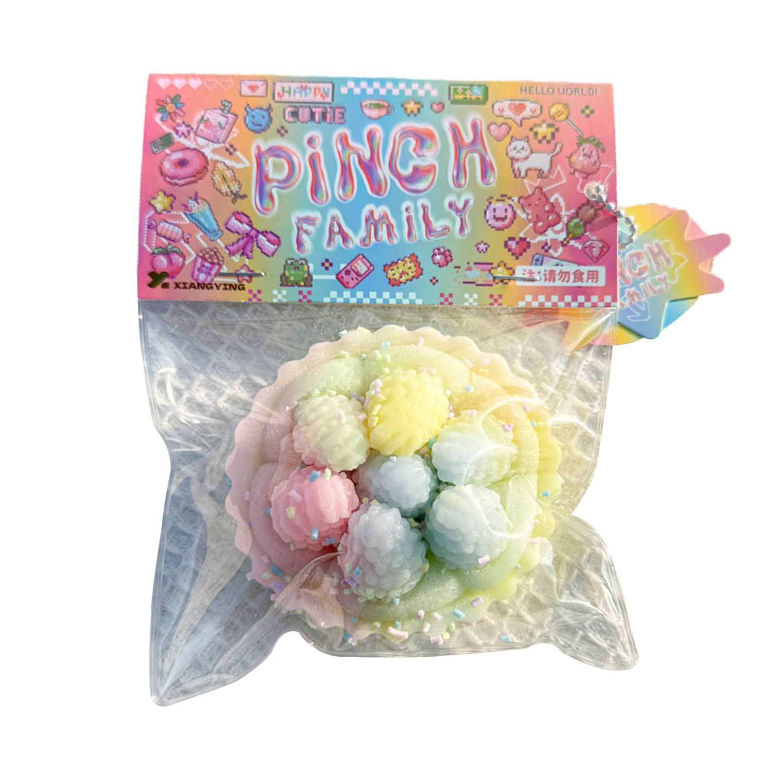 Waffle Squeeze Toy Slow Rebound Stress Relief Bunny Dessert Cat Paw ...