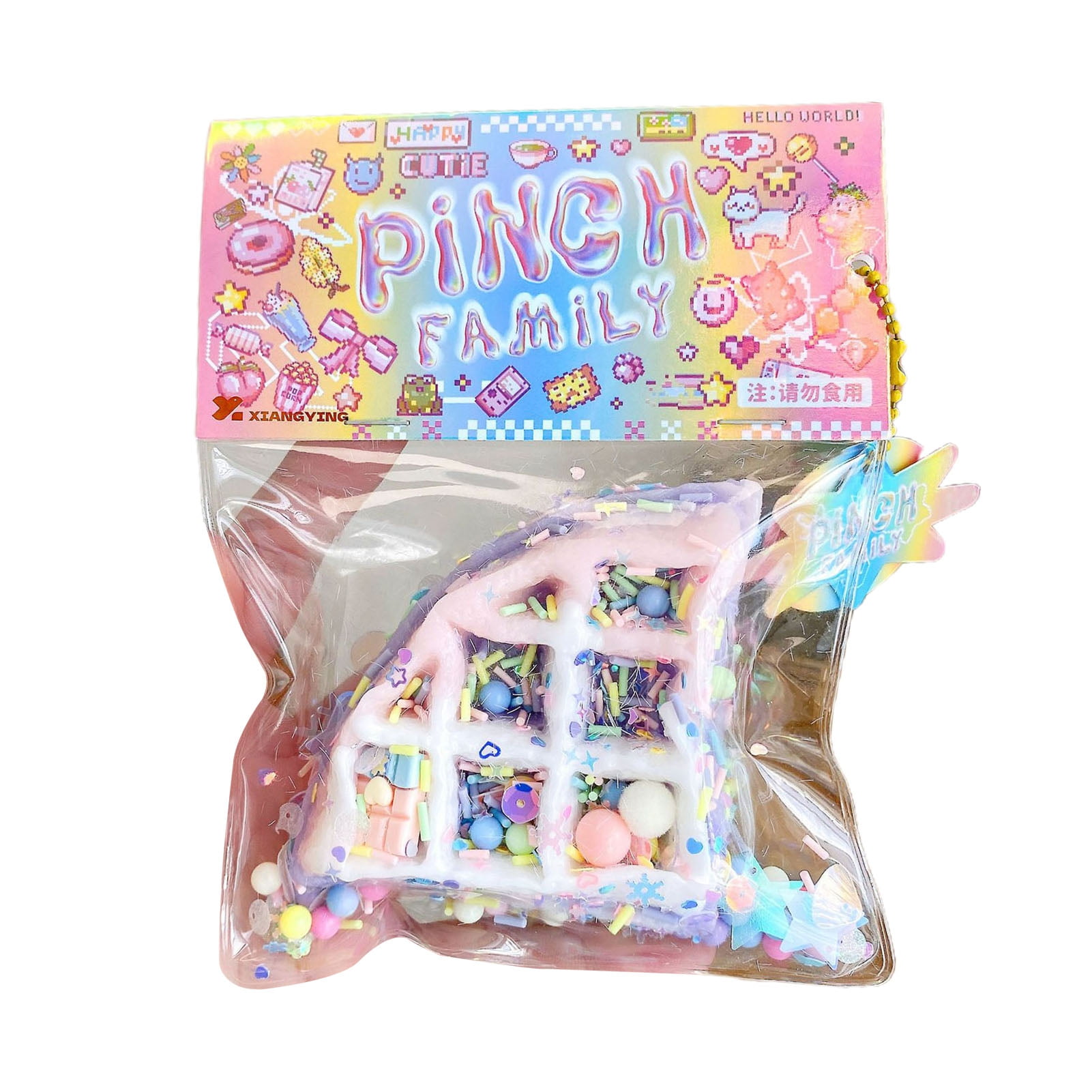 Waffle Squeeze Toy Slow Rebound Stress Relief Bunny Dessert Cat Paw ...