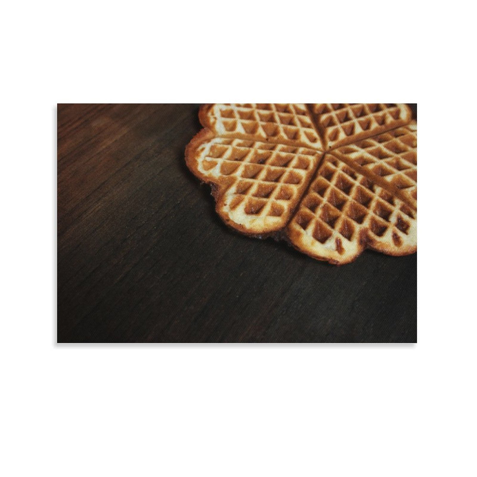 Waffle Sweetheart Baked Food Canvas Art Poster And Wall Art Picture ...