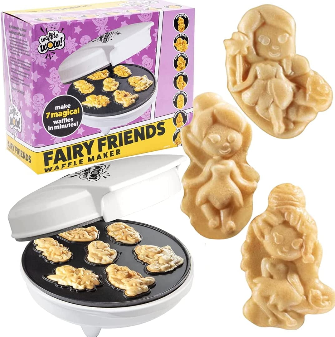Waffle Wow! Fairy Mini Waffle Maker- Creates 7 Different Fairy Shaped ...
