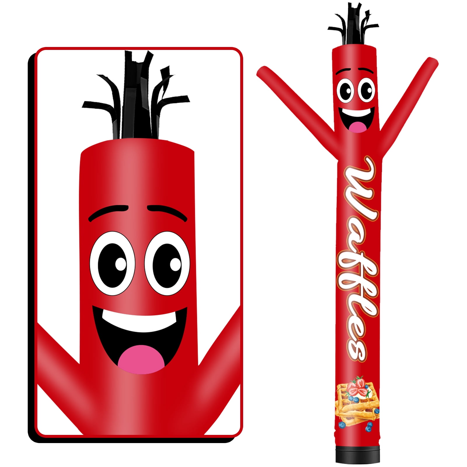 Waffles Inflatable Tube Man Wacky Wavy Dancing Guy for Outdoor ...