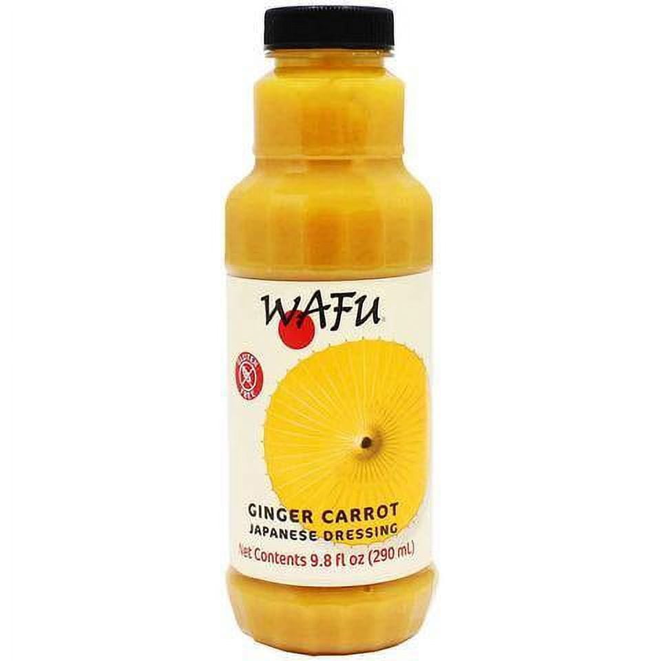 Wafu Japanese Style Vinaigrette Salad Dressing - Ginger Carrot, 9.8oz (1 bottle) - Walmart.com