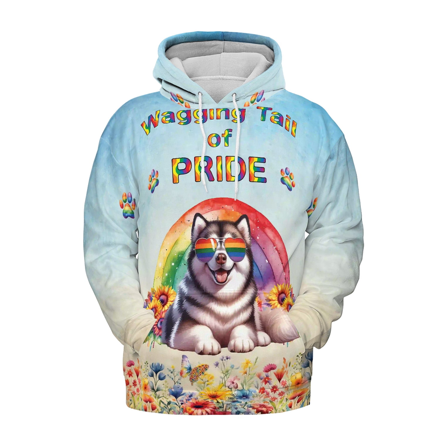 Wagging Tail Alaskan Malamute Celebrates Rainbow Pride Month LGBT ...
