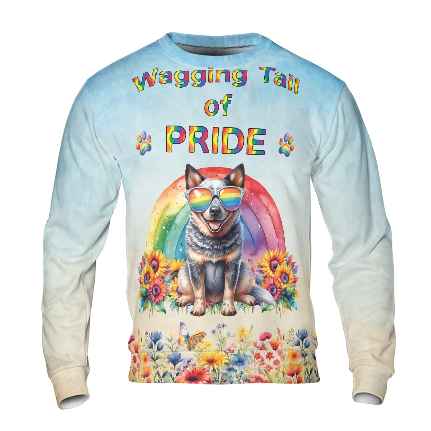 Wagging Tail Australian Cattle Dog Celebrates Rainbow Pride Month LGBT ...
