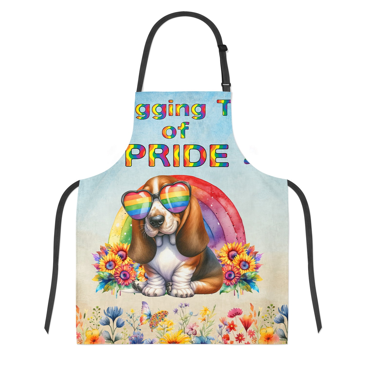 Wagging Tail Basset Hound Celebrates Rainbow Pride Month LGBT LGBTQ+ ...