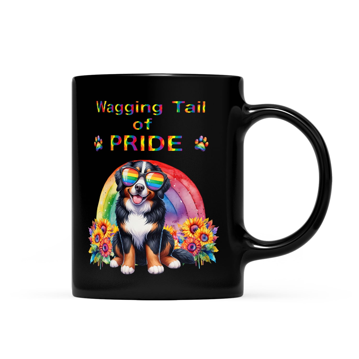 Wagging Tail Bernese Mountain Dog Celebrates Rainbow Pride Month LGBT ...