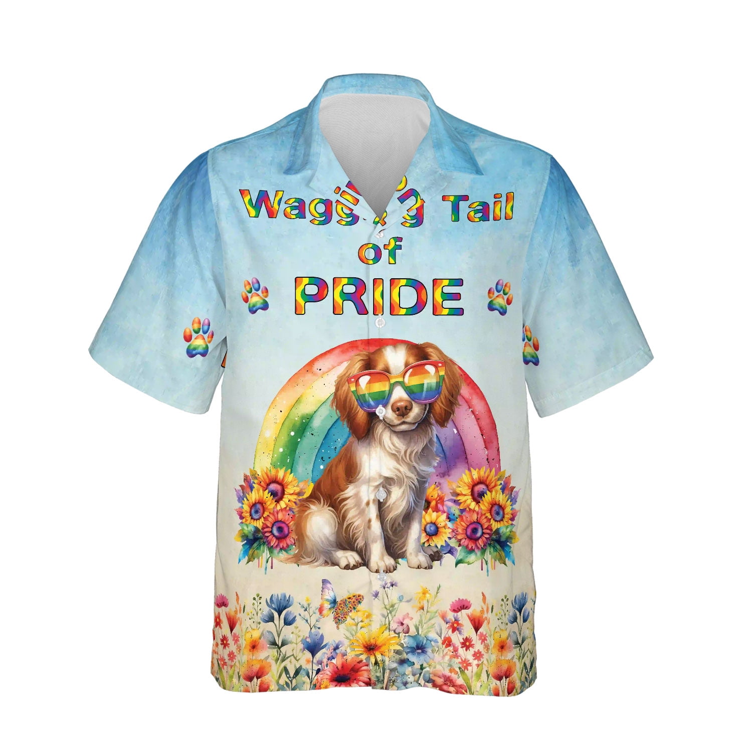 Wagging Tail Brittany Spaniel Celebrates Rainbow Pride Month LGBT ...