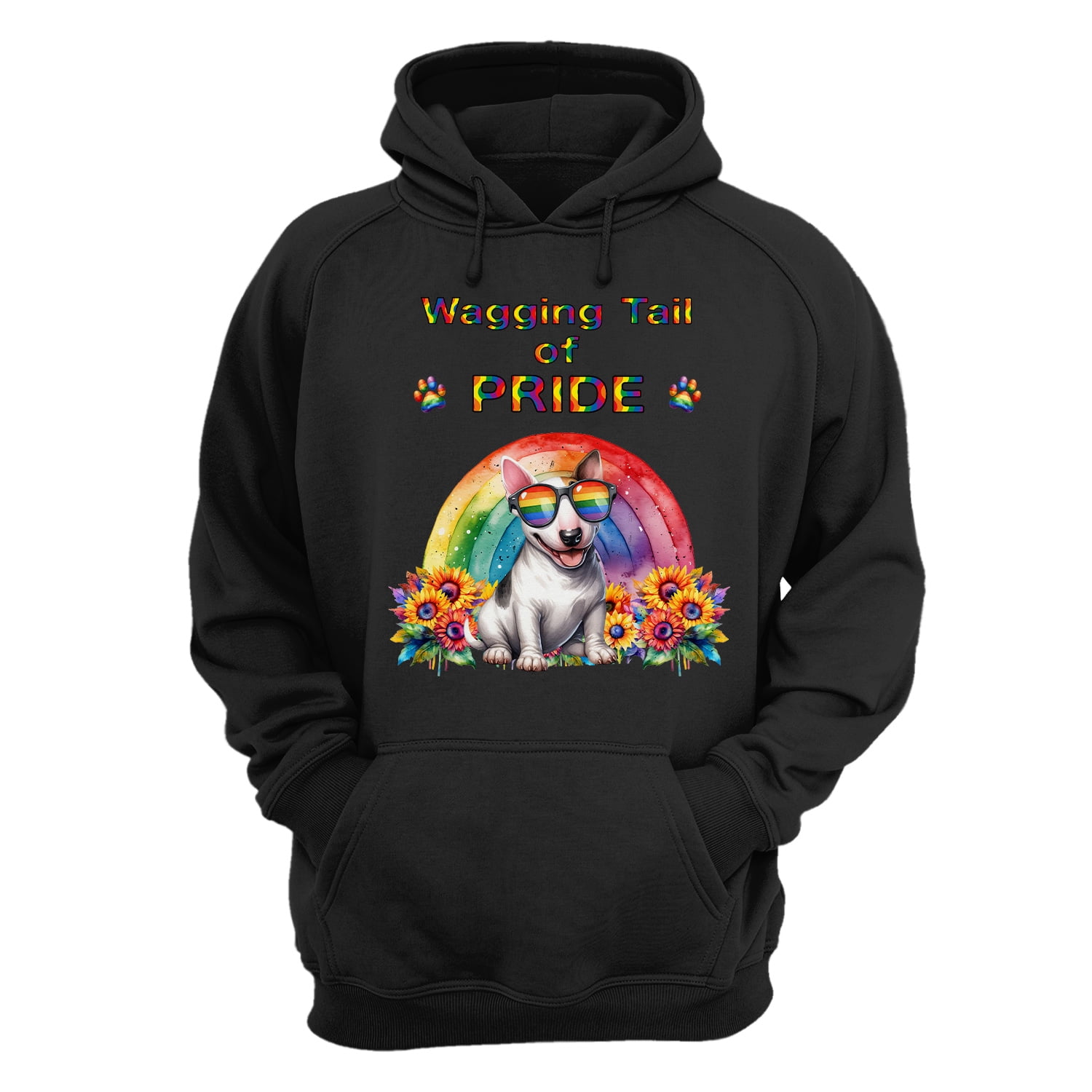 Wagging Tail Bull Terrier Celebrates Rainbow Pride Month LGBT LGBTQ+ ...