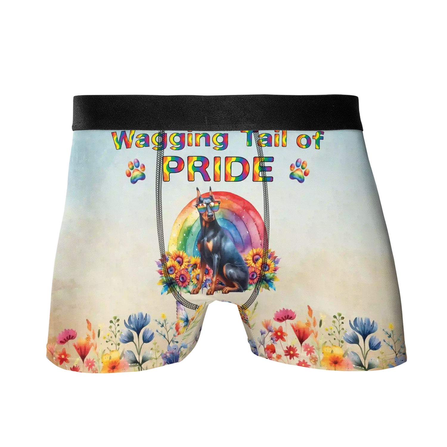 Wagging Tail Doberman Pinscher Celebrates Rainbow Pride Month LGBT ...