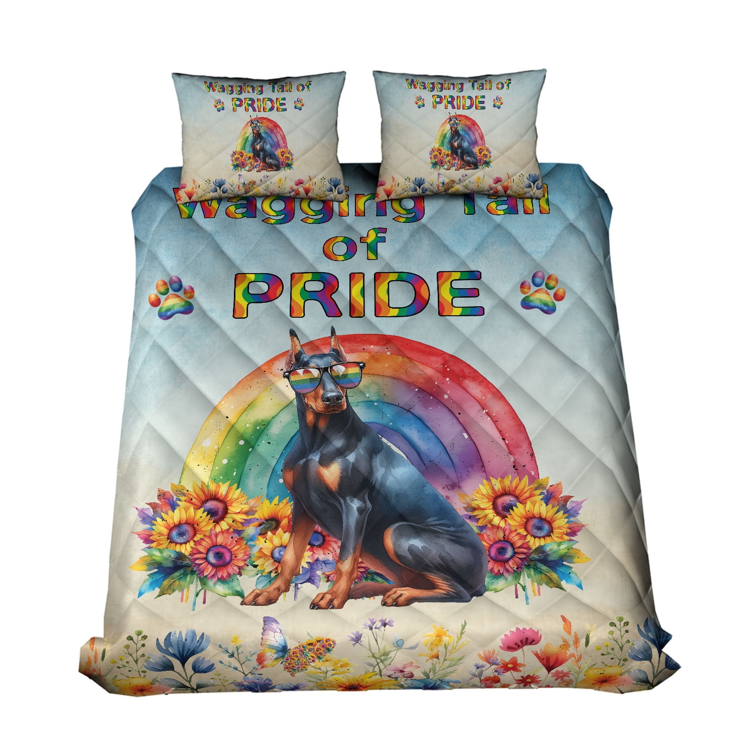 Wagging Tail Doberman Pinscher Celebrates Rainbow Pride Month LGBT ...